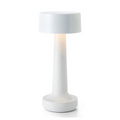 Round Portable LED Table Lamp with Rechargeable Battery and Tap Sensor